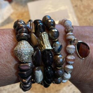 Heather Ford | Jewelry | Heather Ford Stackable Bracelets Set Of 5 ...